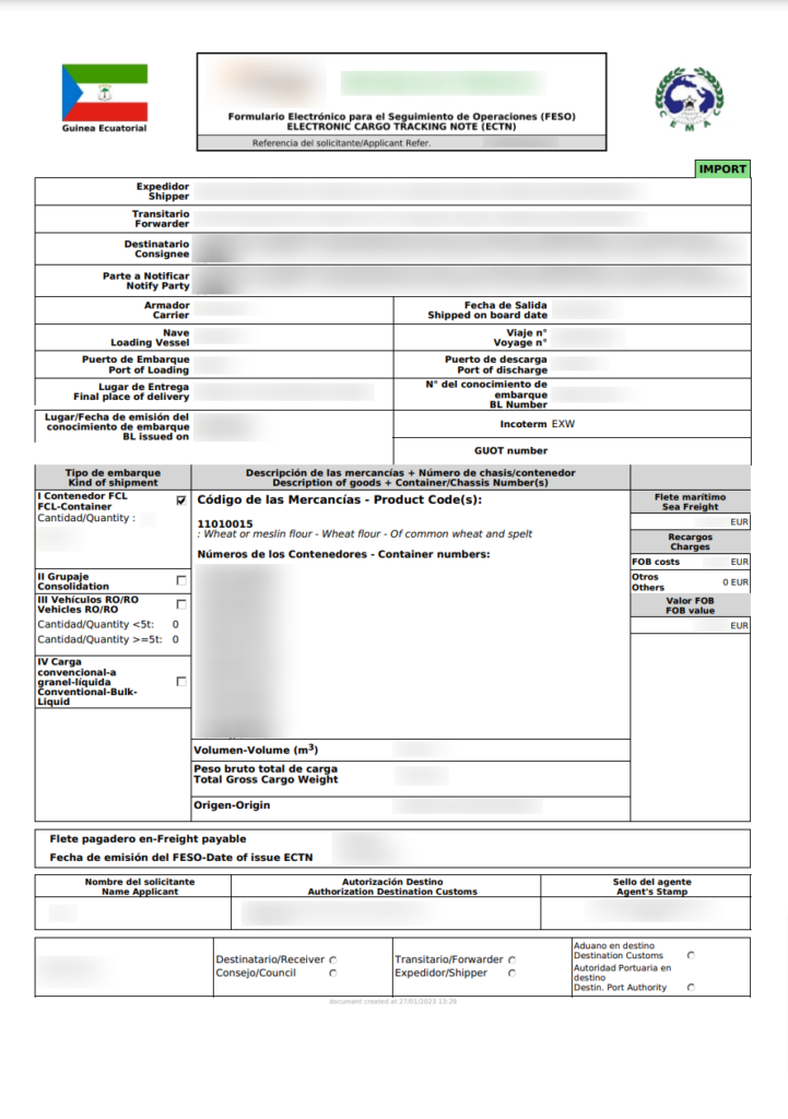 Equatorial Guinea ECTN - BSC Africa