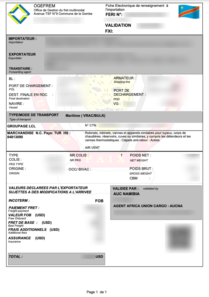 DR Congo FERI - BSC Africa